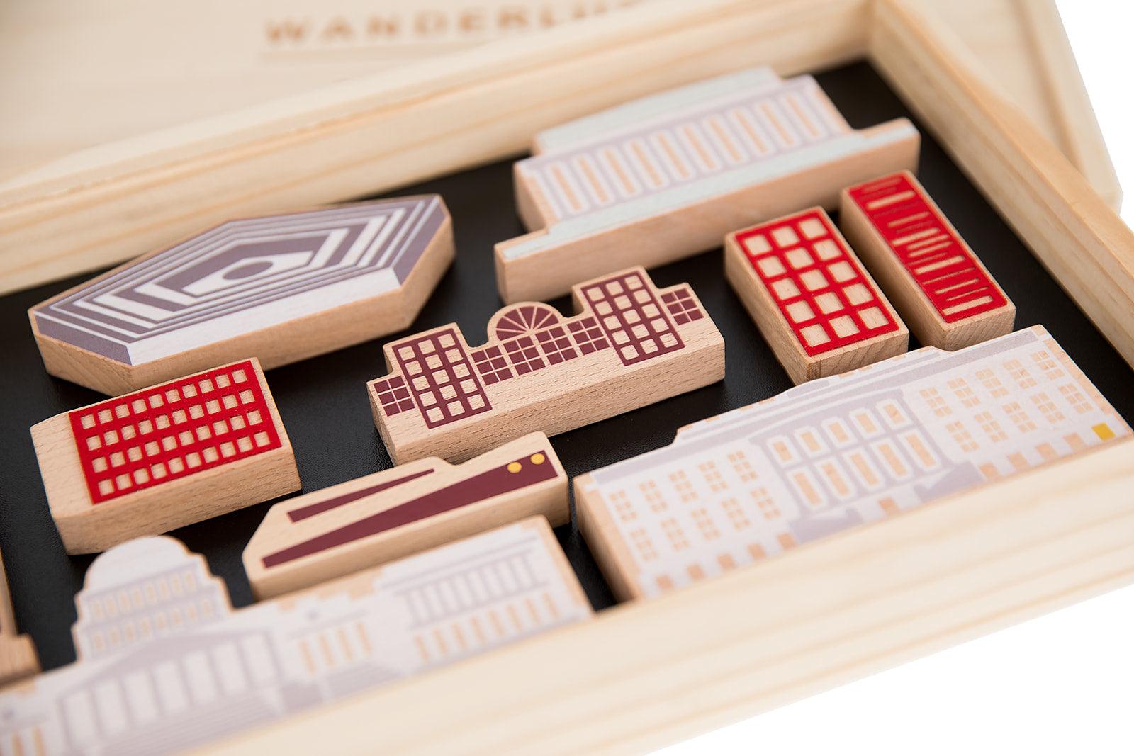 Wanderlust Washington DC Wooden Block Play Set - Eco-Friendly STEM Toy