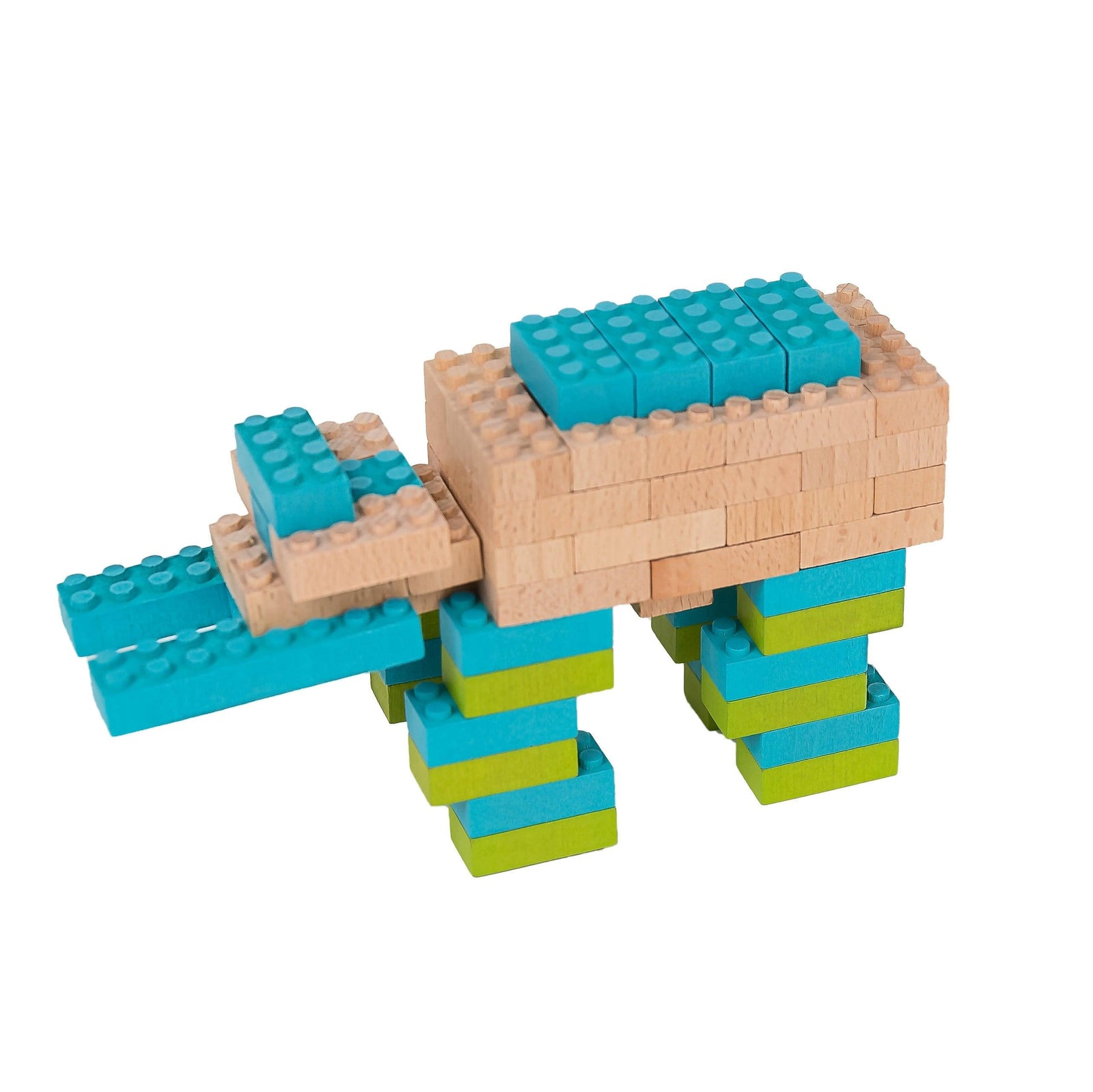Eco-Bricks Wood Color Bricks | Natural & Compatible
