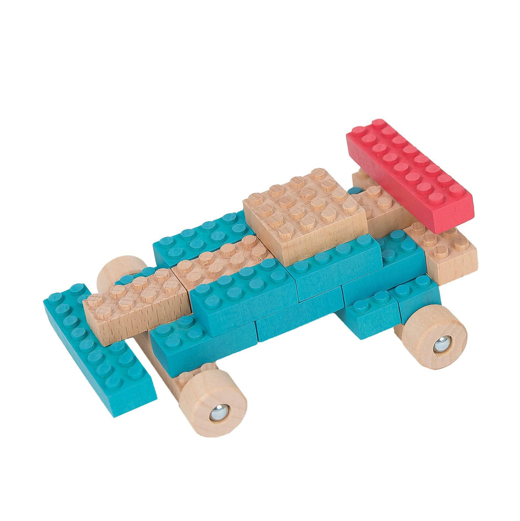 Eco-Bricks Wood Color Bricks | Natural & Compatible