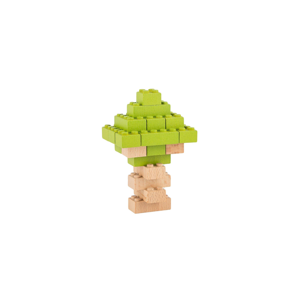 Eco-Bricks Wood Color Bricks | Natural & Compatible
