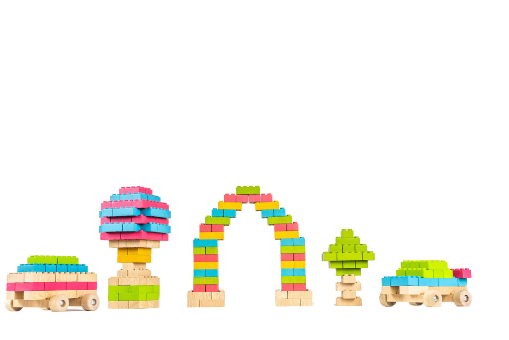 Eco-Bricks Wood Color Bricks | Natural & Compatible