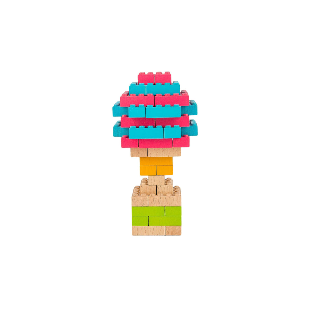 Eco-Bricks Wood Color Bricks | Natural & Compatible